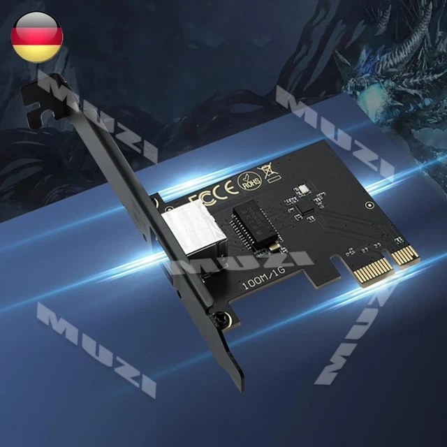 GIGABIT ETHERNET PCI Express Network Card 10M/100M/1000Mbps PCIe ...