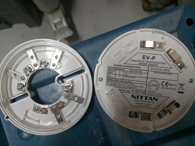 NITTAN EV-P OPTICAL Smoke Detector and Base £54.00 - PicClick UK