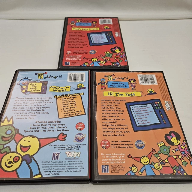 LOT OF 18 Kids DVD's - Bob the Builder, ToddWorld, Barney +*3 freebies ...