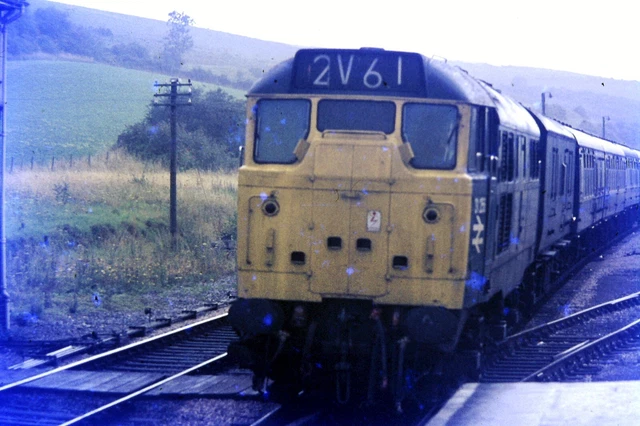 ORIGINAL 35MM SLIDE, class 31 31256 @ Maiden Newton 8/8/74 10.05 ex ...