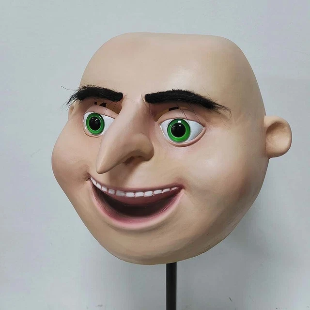 DESPICABLE ME GRU Full Head Mask Cosplay Halloween Fancy Dress Mask ...