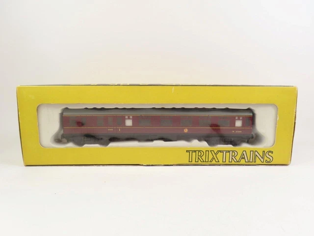 TRIX 1902 BRAKE 1st Coach M 21240 B.R. Maroon, OO, VNMB! £15.00 ...