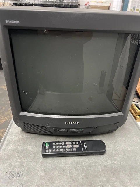 VINTAGE USED 1997 Sony Trinitron 13" CRT TV KV-13M20 works tested W ...