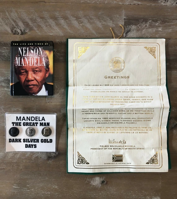 NELSON MANDELA FIRST South African President Government Letter, Book ...