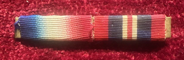 BRITISH MEDAL RIBBONS WW1 1914-1915 Star & WW2 War Medal Bar Army ...
