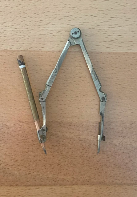 ANCIEN COMPAS OUTIL ancien Old tool art populaire métier EUR 8,00 ...