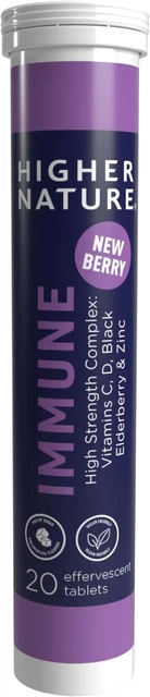 HIGHER NATURE IMMUNE Effervescent 20 tablet £9.79 - PicClick UK