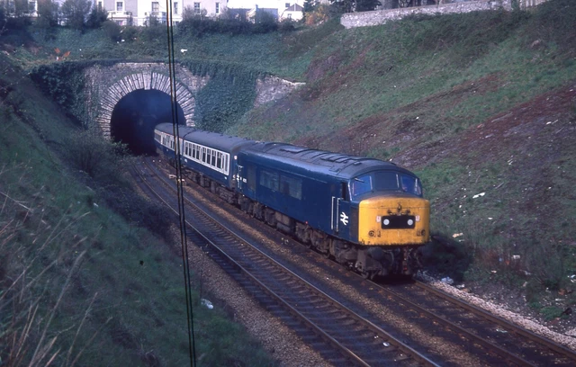 ORIGINAL SLIDE BR Sulzer Class 45 Peak Diesel 45015 Mutley Tunnel ...