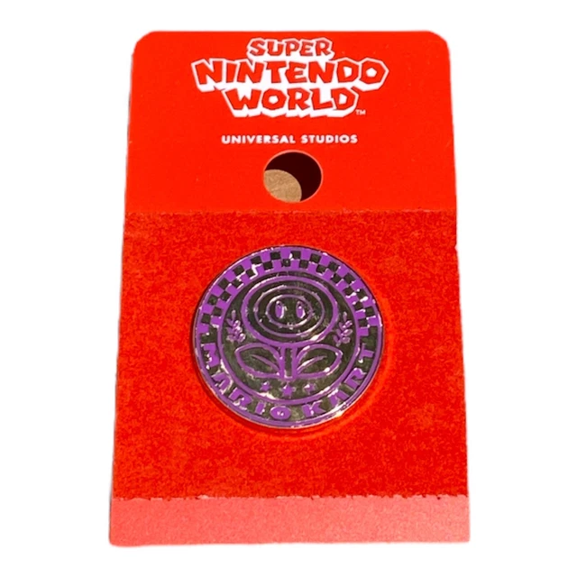 UNIVERSAL STUDIOS HOLLYWOOD Super Nintendo World Flower Race Icon Pin £ ...