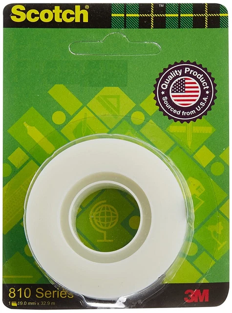 INVISIBLE & HAND Tearable Tape Roll 1.9cm x 32.9 meter For School ...