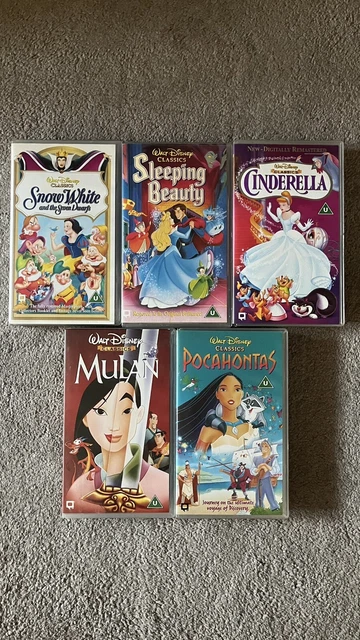 DISNEY CLASSICS PRINCESS VHS Bundle x5 - Including Sleeping Beauty ...
