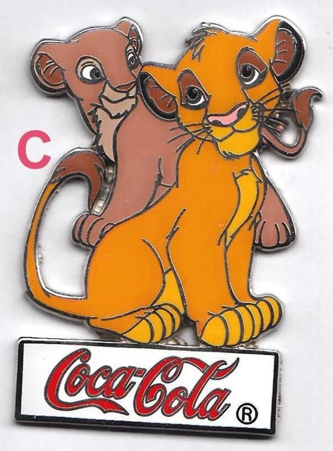 GRAND PINS PIN'S PIN COCA COLA ROI LION SOCLE JAUNE, 7cm EUR 12,90 ...