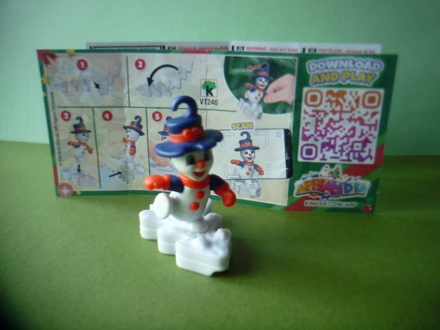 KINDER SURPRISE 2023 . Noël 2023 Bonhomme de Neige VT240 + BPZ ( EAC 10.2022 ) EUR 1,75 ...