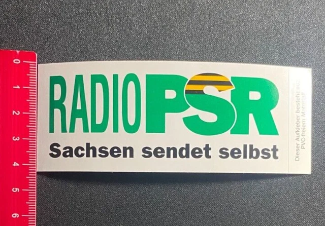 AUFKLEBER/STICKER: RADIO PSR - Sachsen sendet selbst (210516178) EUR 4 ...