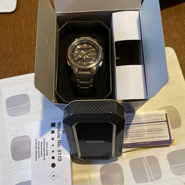 CASIO WAVE CEPTOR Solar Radio Controlled Watch £50.00 - PicClick UK