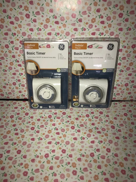 GE INDOOR PLUG-IN Basic Timer 24-Hour Programmable Dialy Cycle $7.00 ...
