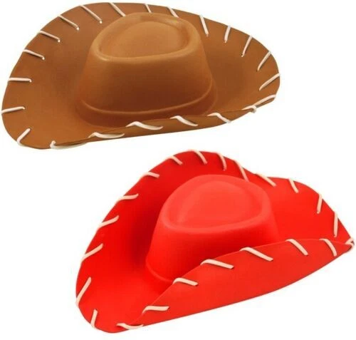 CHILD COWBOY WOODY Hat Jessie Toy Story Cowgirl Red Eva Hat Fancy Dress ...