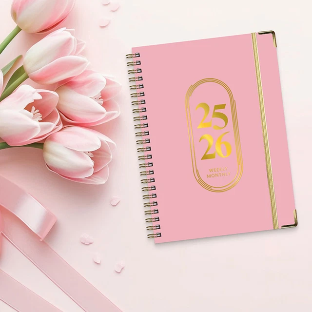 PLANNER NOTEBOOK 2025 Weekly 2025-2026 18-month Spiral Agenda Book with ...