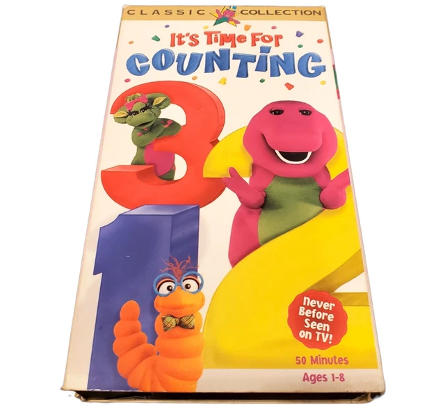 BARNEY IT’S TIME For Counting Classic Collection VHS Video Tape Sing ...