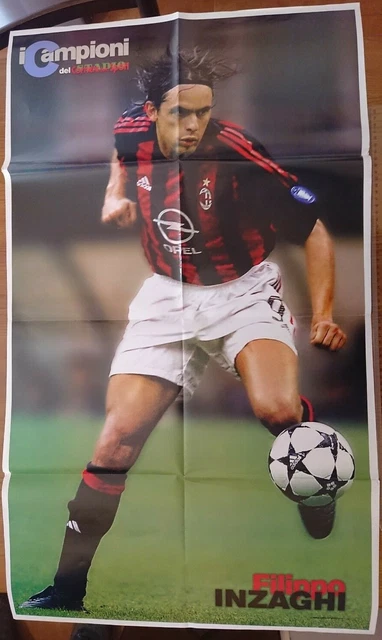 POSTER FILIPPO INZAGHI Milan I Campioni Del Corriere Dello Sport Stadio ...