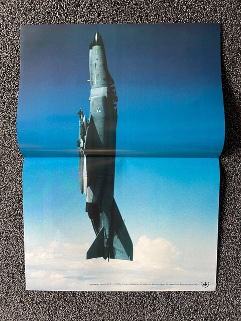 BUNDESWEHR LUFTWAFFE POSTER F4-F Phantom Ii (Jg 74) Senkrecht Über Den ...
