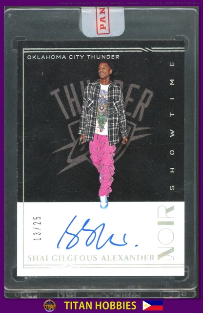 2020-21 PANINI NOIR Showtime Signature #SGA Shai Gilgeous-Alexander ...