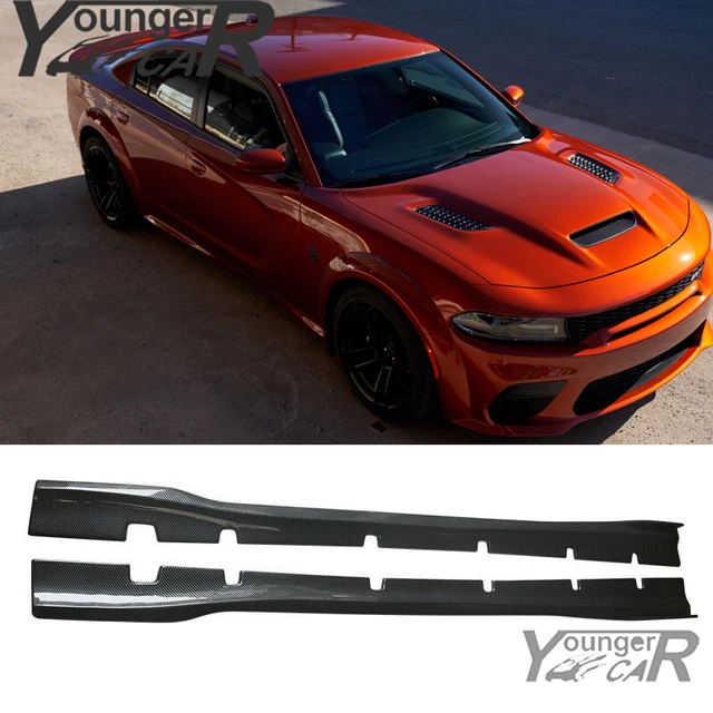 SIDE SKIRTS FOR 2020-2022 Dodge Charger SRT Hellcat Widebody Carbon ...