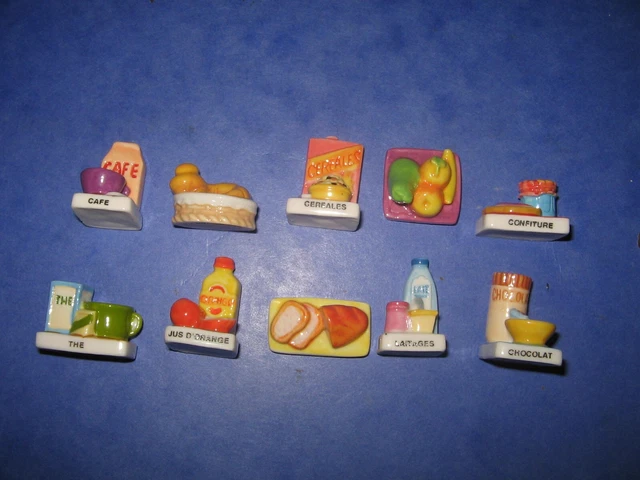 SÉRIE COMPLETE DE 10 feves: Petit dejeuner EUR 11,00 - PicClick FR