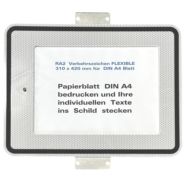 PANNEAU INTERCHANGEABLE 315 x 420 mm RA2 panneau de signalisation RSA ...