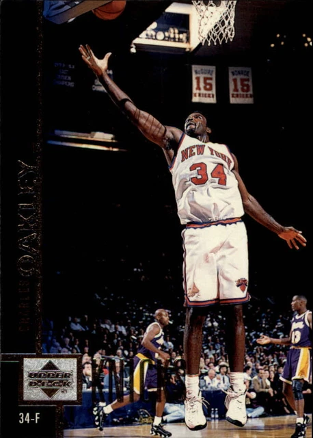 1997-98 UPPER DECK New York Knicks carte basketball #85 Charles Oakley ...