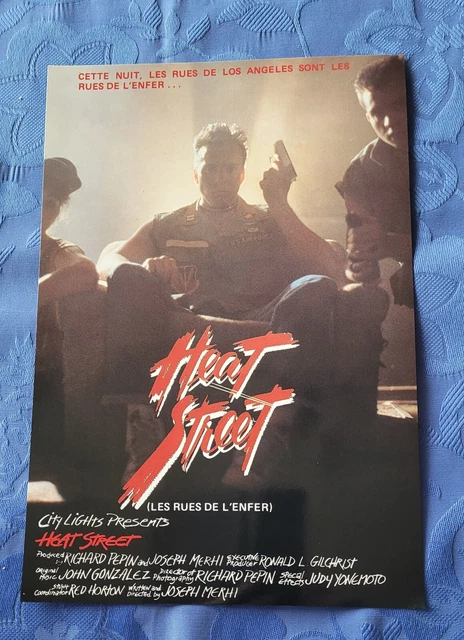 ANCIEN POSTER CINEMA 30,5x20 " HEAT STREET " FILM DE 1987 EUR 5,00 ...