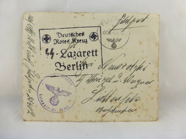 WW2 GERMAN WAFFEN SS Feldpost Letter & Envelope 1940 £46.00 - PicClick UK