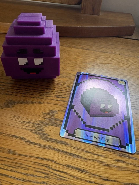 MCDONALD’S MINECRAFT GRIMACE Egg Toy With Code Card - Code Working ...