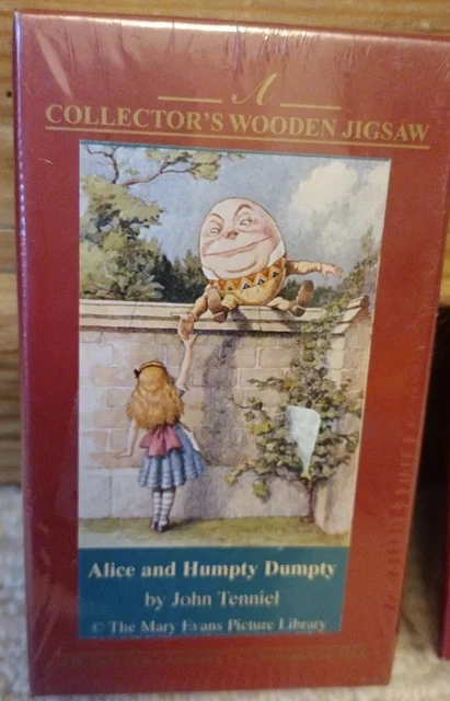 WENTWORTH MICRO WOODEN Jigsaw Puzzle ALICE (in Wonderland) & HUMPTY ...