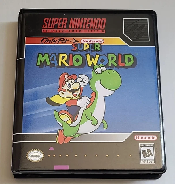 SUPER MARIO WORLD CASE ONLY Super Nintendo SNES Box BEST Quality ...