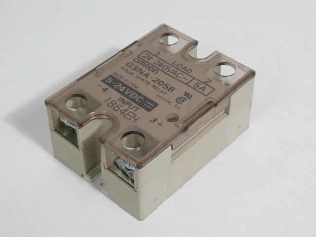 OMRON G3NA-205B SOLID State Relay 24-240VAC@5A 5-24VDC USED $19.49 ...