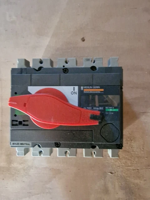 SCHNEIDER 160A SWITCH DISCONNECTOR TP&N 3 PHASE MCB MAIN INCOMER ...