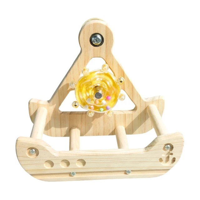 DYNAMIC PARROT PLAY Gym With Rocking Motion Safe Chewable Standing ...