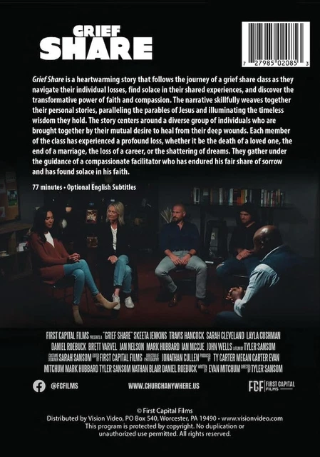 GRIEF SHARE (DVD) Daniel Roebuck Brett Varnel John Wells Tyler Sansom £ ...