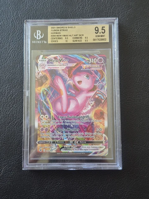 MEW VMAX 269/264 Alt Art Fusion Strike Pokemon Grade 9.5 BGS EUR 186,00 - PicClick DE