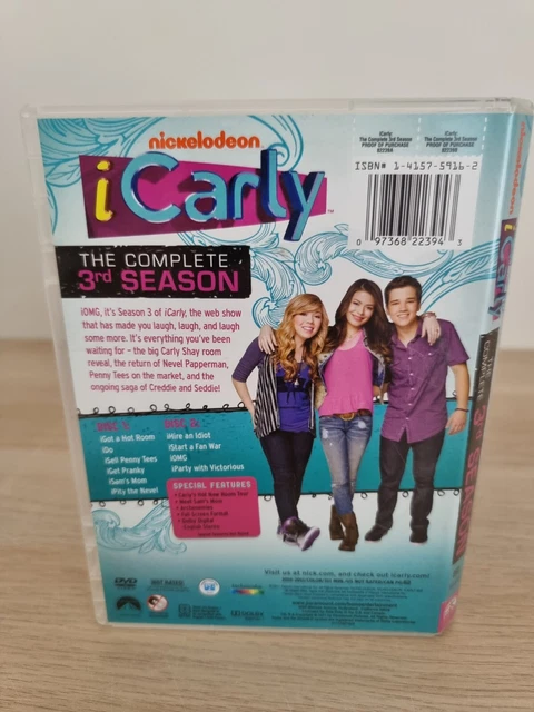 NICKELODEON ICARLY THE Complete 3rd Season DVD Region 4 PAL £24.90 ...