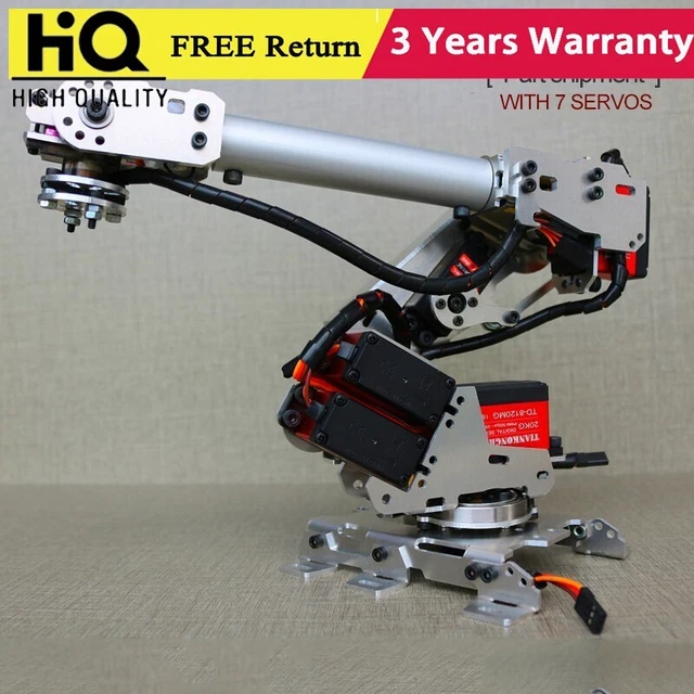 6-AXIS MECHANICAL ROBOTIC Arm Industrial Manipulator DOF Robot Arm ...