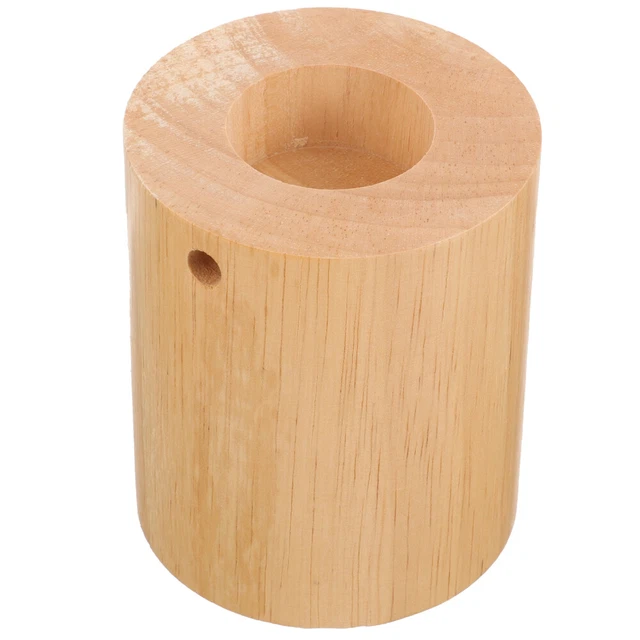 LED LIGHT DISPLAY Base Wooden Lamp Base Cylinder Lamp Display Base Lamp ...