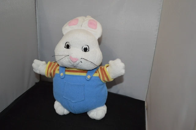 MAX AND RUBY plush Bunny Rabbit overalls play outfit 12" tall F8 $14.06 ...