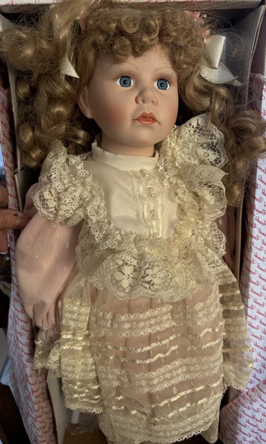 CAMELOT PORCELAIN DOLL 21" Limited Edition QVC With Original box $35.00 ...