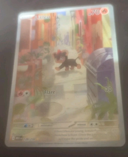 POKÉMON TCG MEGA Evolution Litleo 139/132 Illustration Rare Card ...