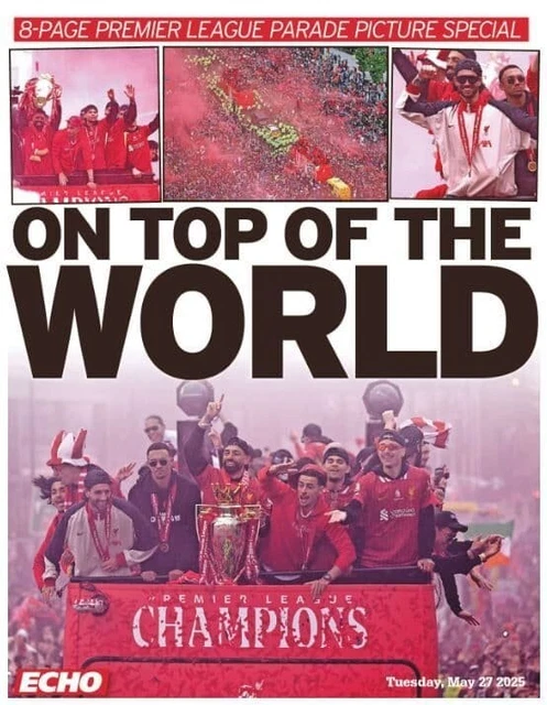 LIVERPOOL ECHO 27-MAY-2025 Liverpool FC Champions 2024/25 Parade ...