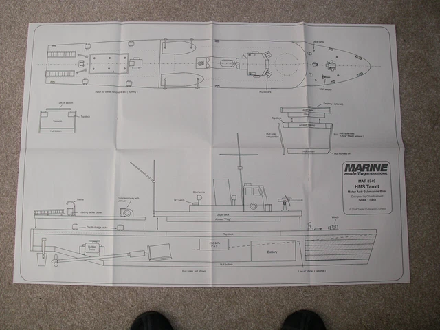 MARINE MODELLING INTERNATIONAL plans of HMS Tarret and Steam Drifter £6 ...
