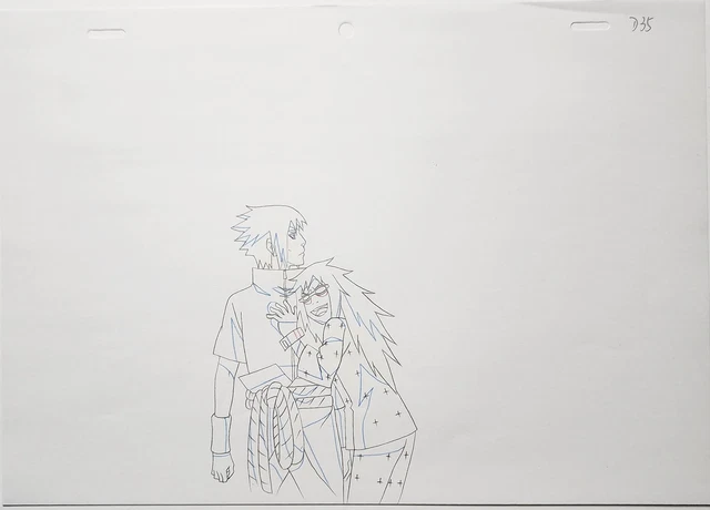 NARUTO ANIMATION PRODUCTION Cel Drawing Douga: Sasuke - 4647 $120.00 ...