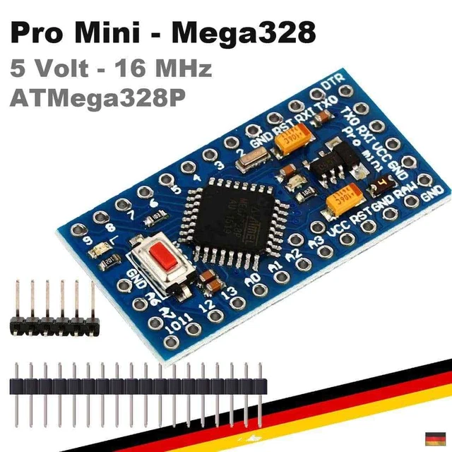 ARDUINO PRO MINI ATMega328 comp. 5V/16MHz | Carte Mega 328 Atmega328p ...